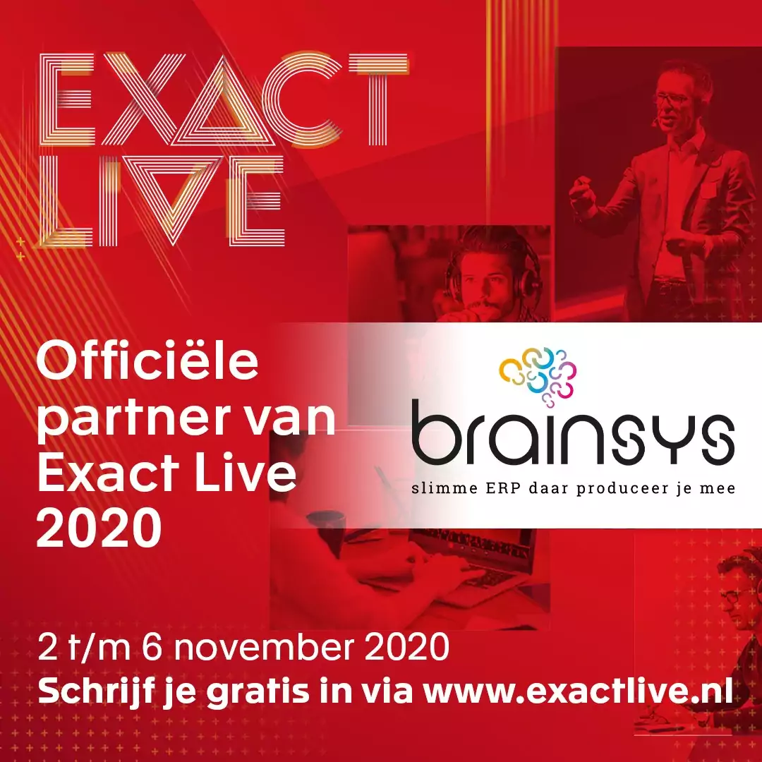 Exact Live | met Industry inspiratiesessies | Exact partner BrainSys